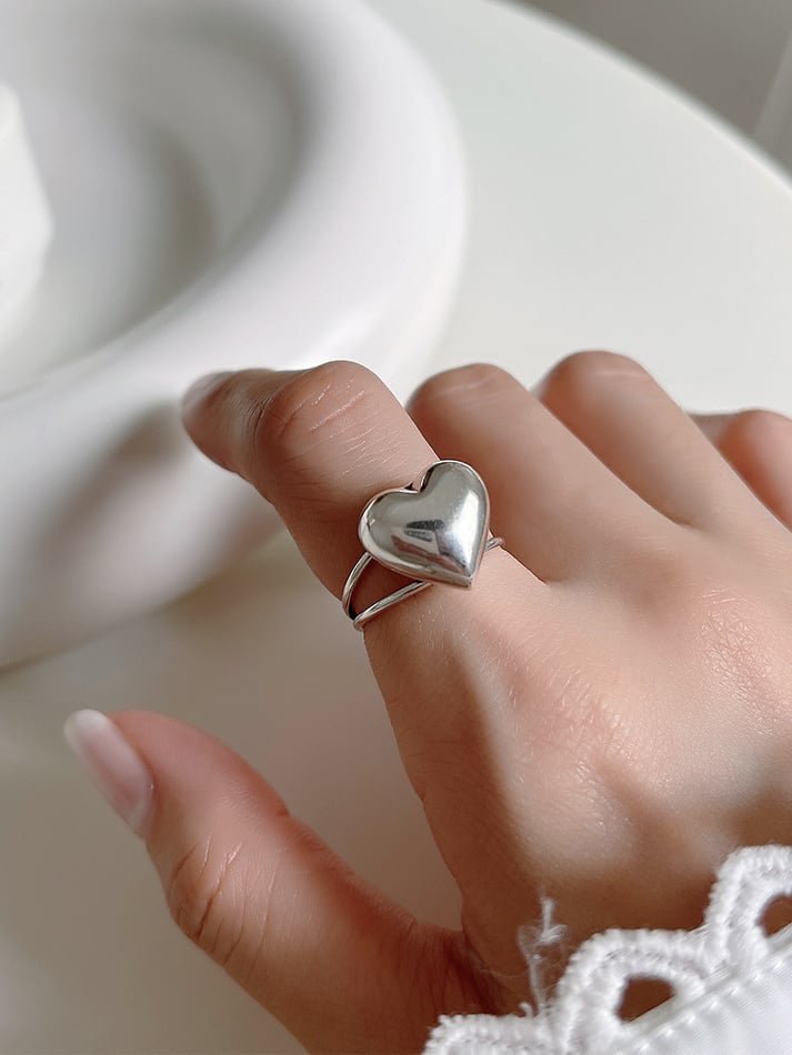 Inel din argint Inima – Moreas Jewelry